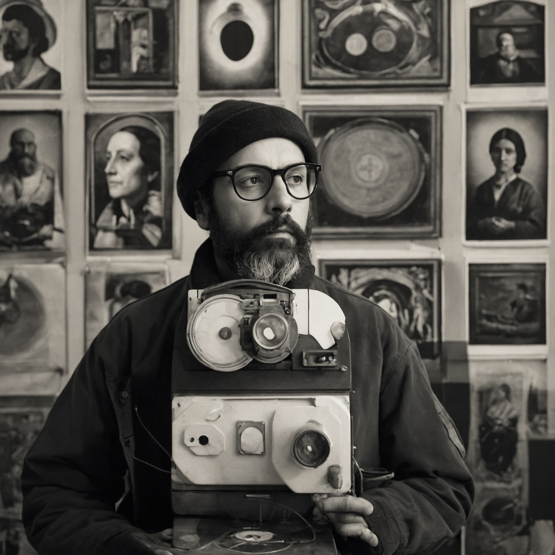 Fusión de arte y diseño visual moderno